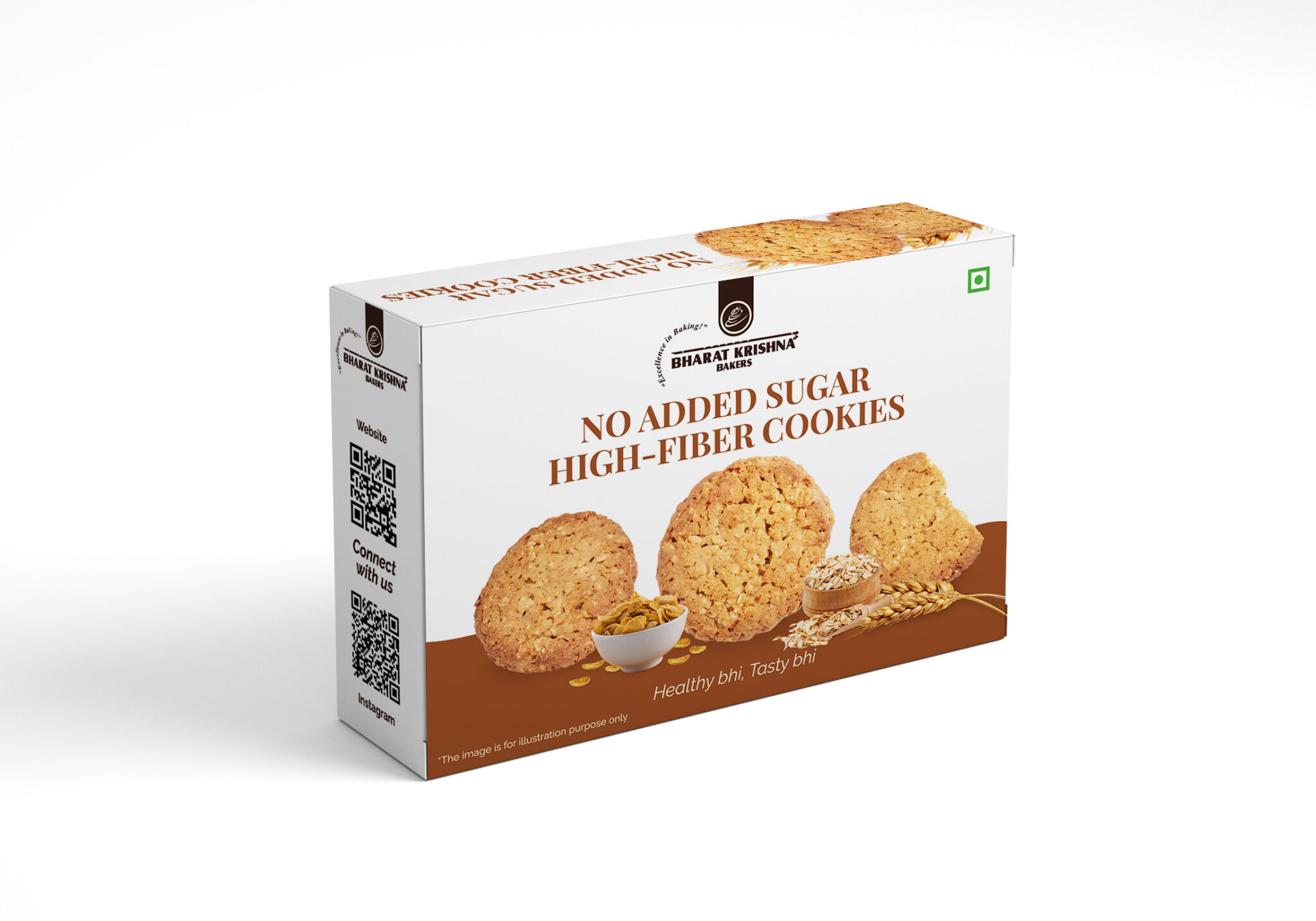 NO ADDED SUGAR HIGH FIBER COOKIES - Bharat Krishna Bakery